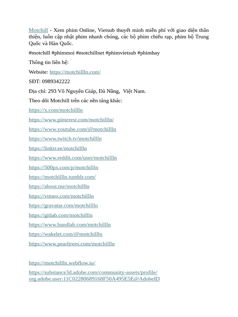 Motchill | PDF