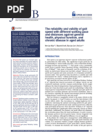 Gait Speed Norms for Ambulation Types | PDF