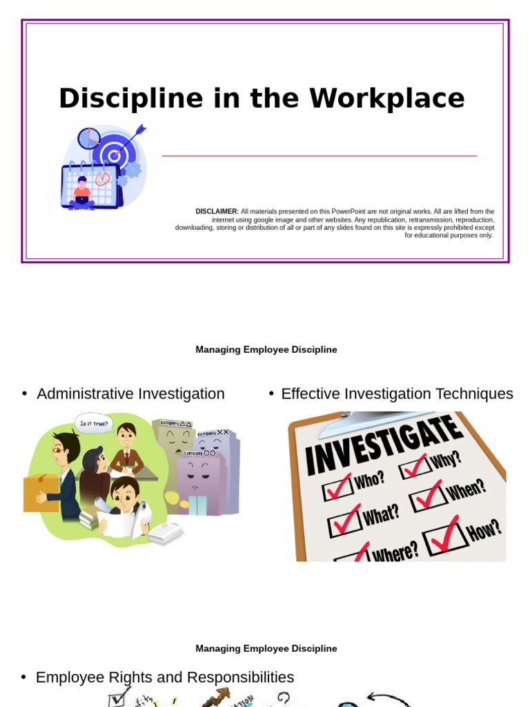 Managing Employee Discipline Effectively | PDF | Employment | Overtime