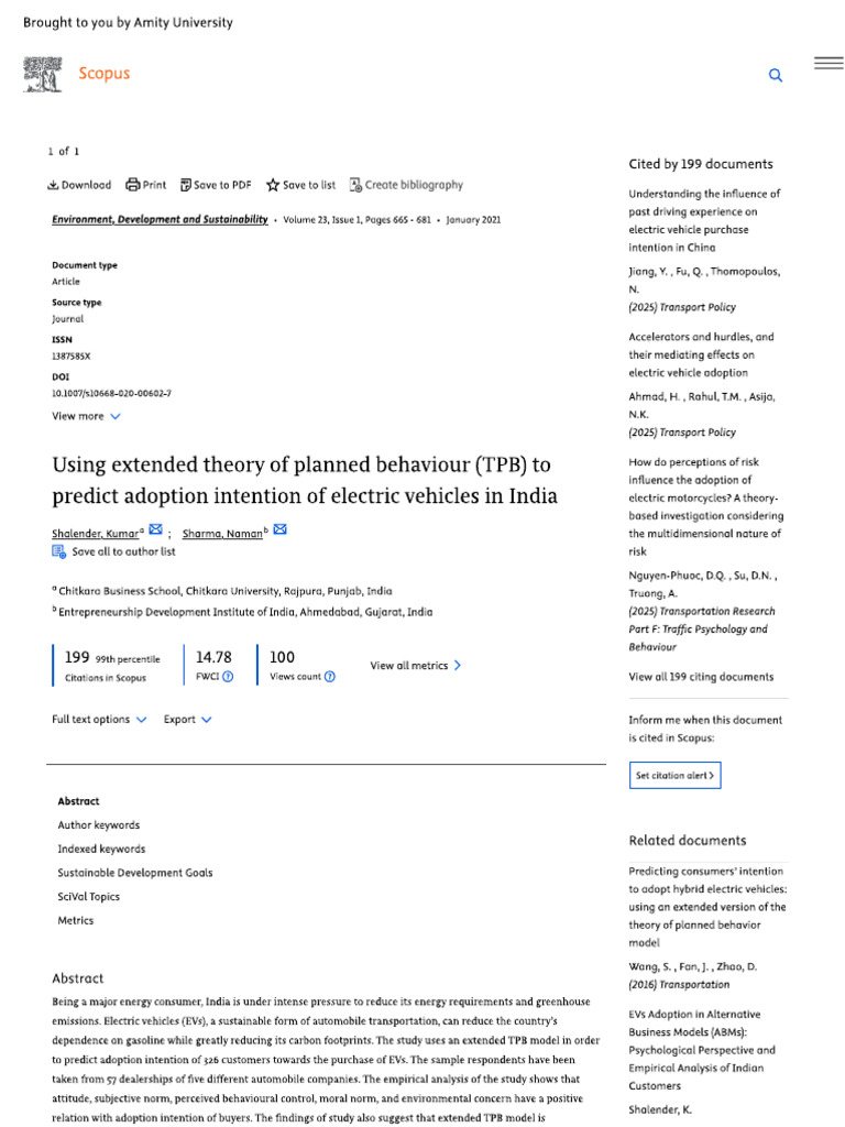 Using Extended Theory of Planned Behaviour TPB To Predict Adoption ...