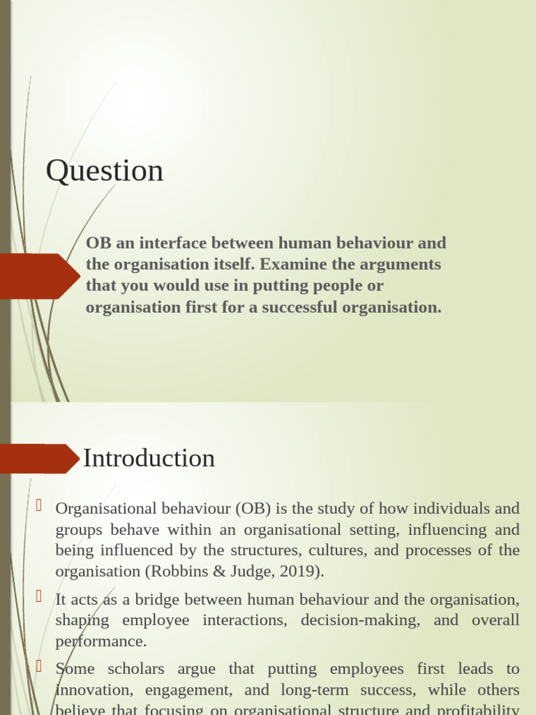 OB PowerPoint Presentation | PDF | Employment | Innovation