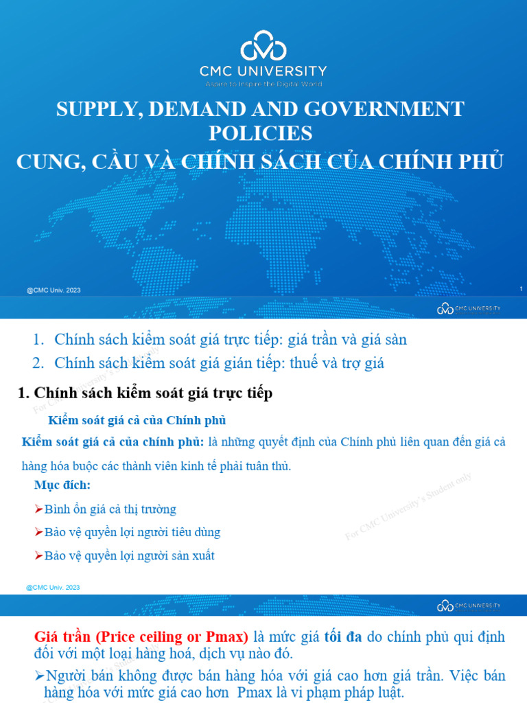 Topic 4 Supply Demand and GP Đã S A | PDF