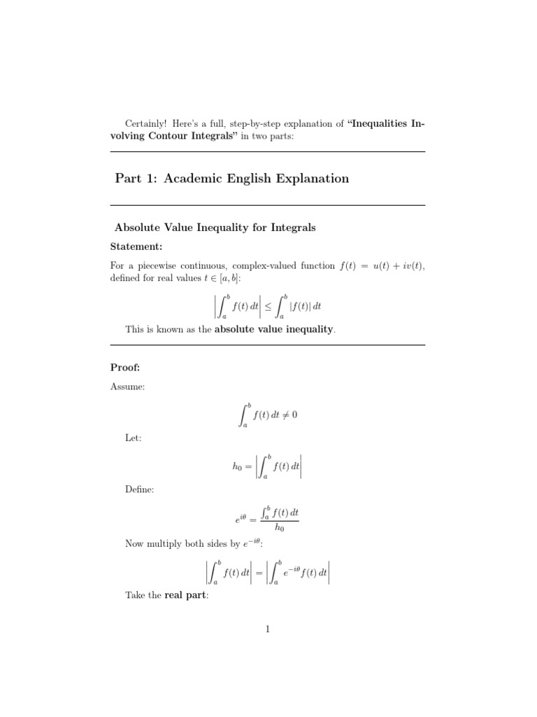 MTH632 96-110 Fatima - Mushtaq | PDF | Holomorphic Function | Complex ...