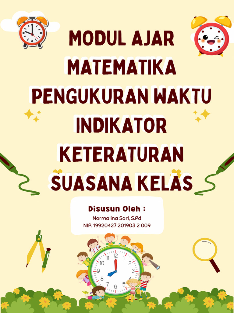Modul Ajar Matematika Pengukuran Waktu Indikator Keteraturan Suasana ...
