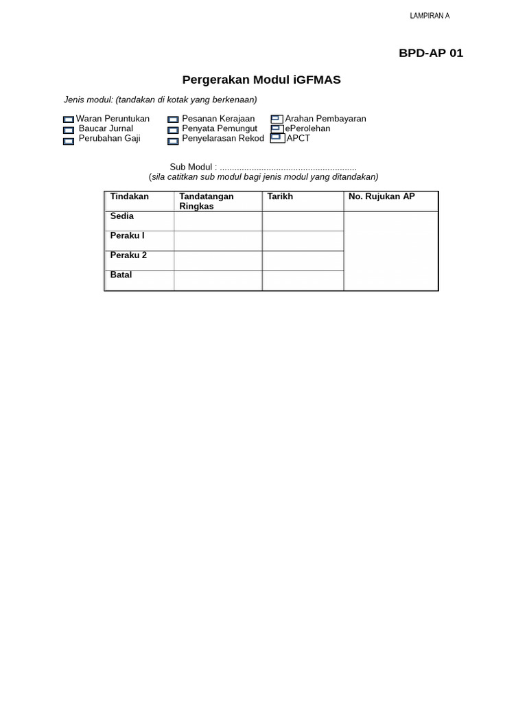 BPD - Ap01 Pergerakan Modul Igfmasdocx | PDF