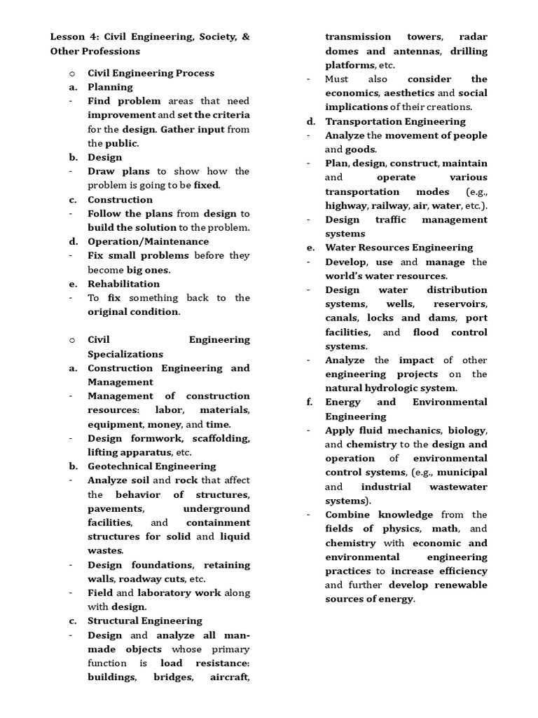 Civil Engineering Overview and Disputes | PDF | Deformation ...