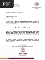 Constancia de Residencia | PDF
