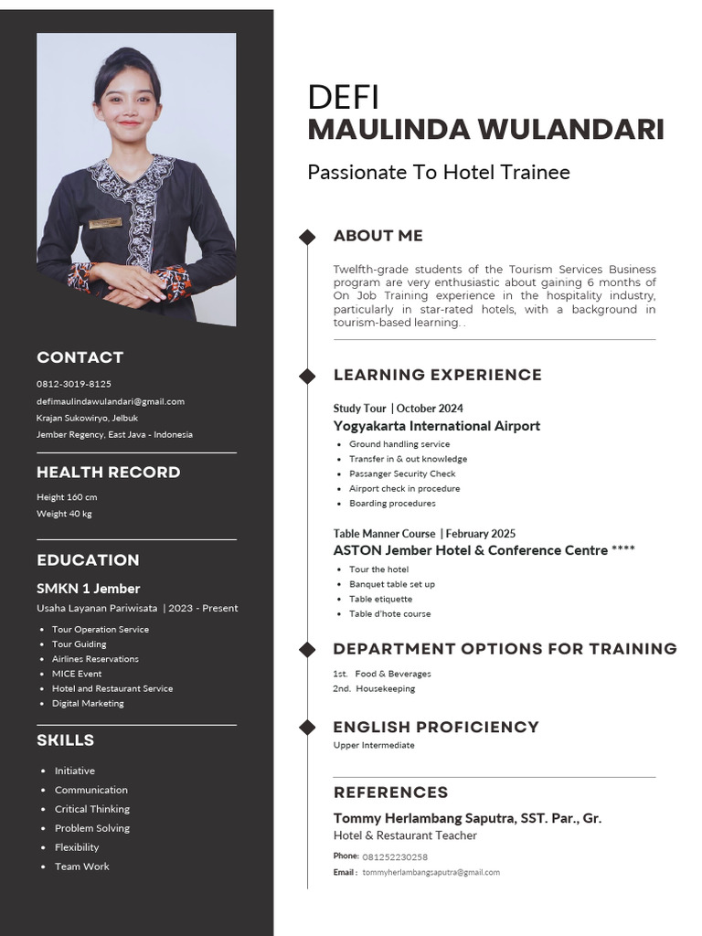 CV Devi Maulinda Wulandari | PDF