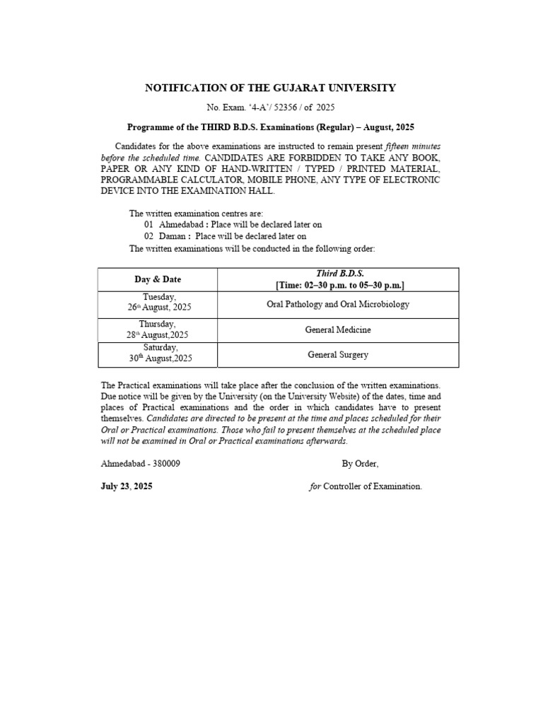 Third BDS Dt. 26-08-2025 | PDF