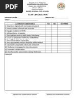 PPST Based Classroom Observation Tool | PDF | Learning | Educational ...