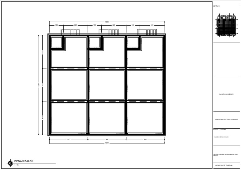 30.Gambar Denah Balok | PDF