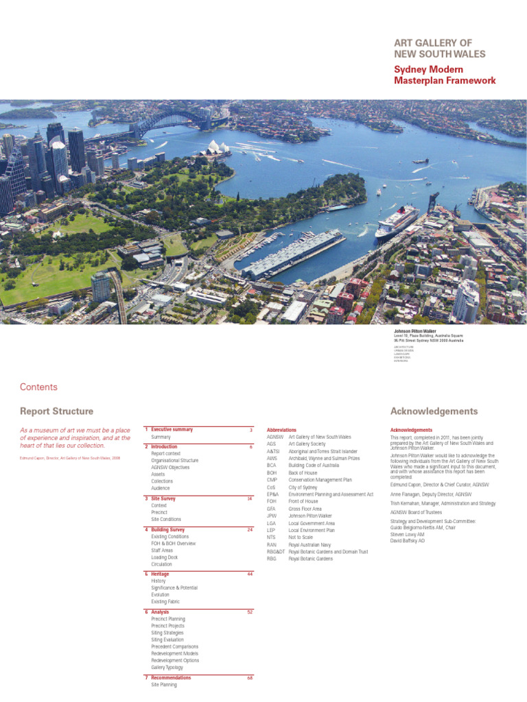 Sydney Modern Masterplan Framework Section1-4 | PDF