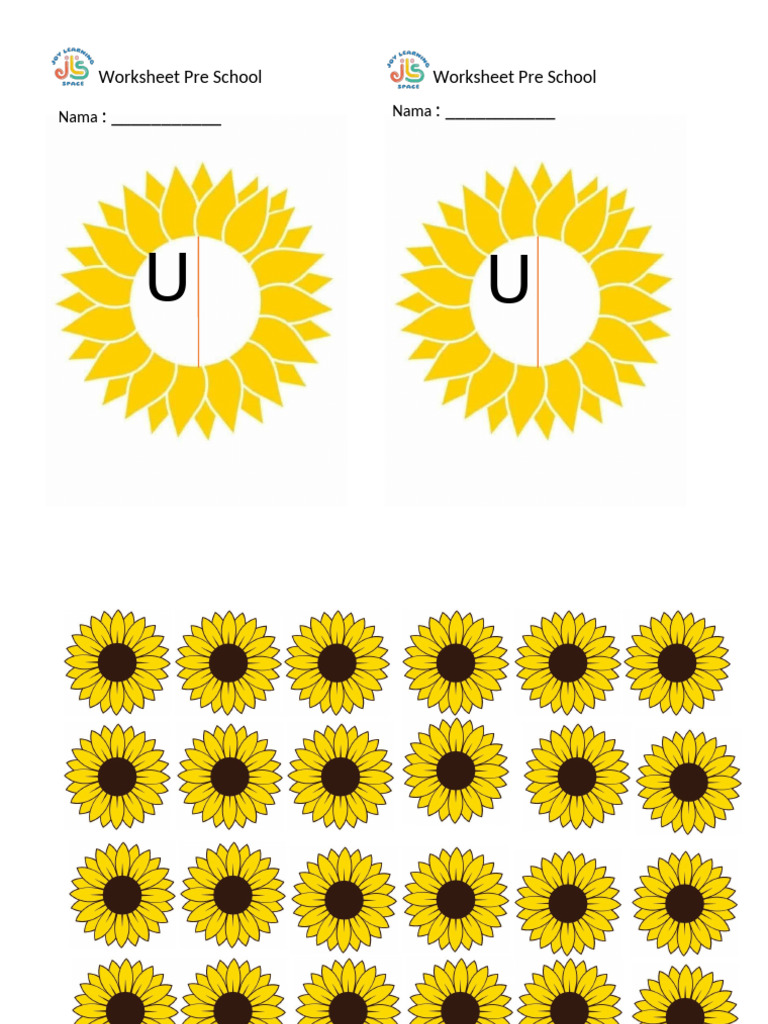 Worksheet Bunga Matahari | PDF
