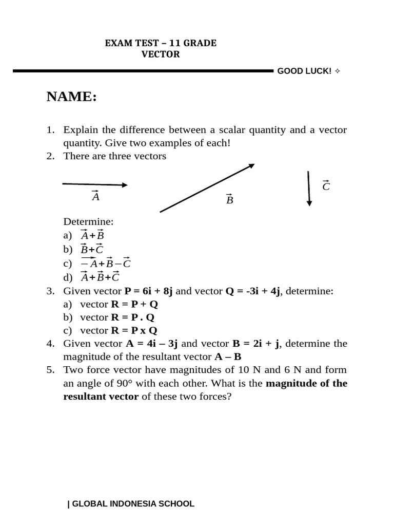 Exam Vector | PDF