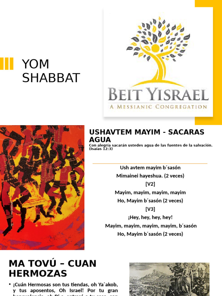 Celebración del Yom Shabbat | PDF | Creencia religiosa y doctrina ...