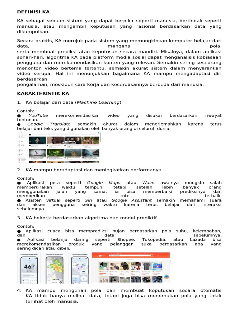 Pengenalan Kecerdasan Artifisial untuk KKA | PDF