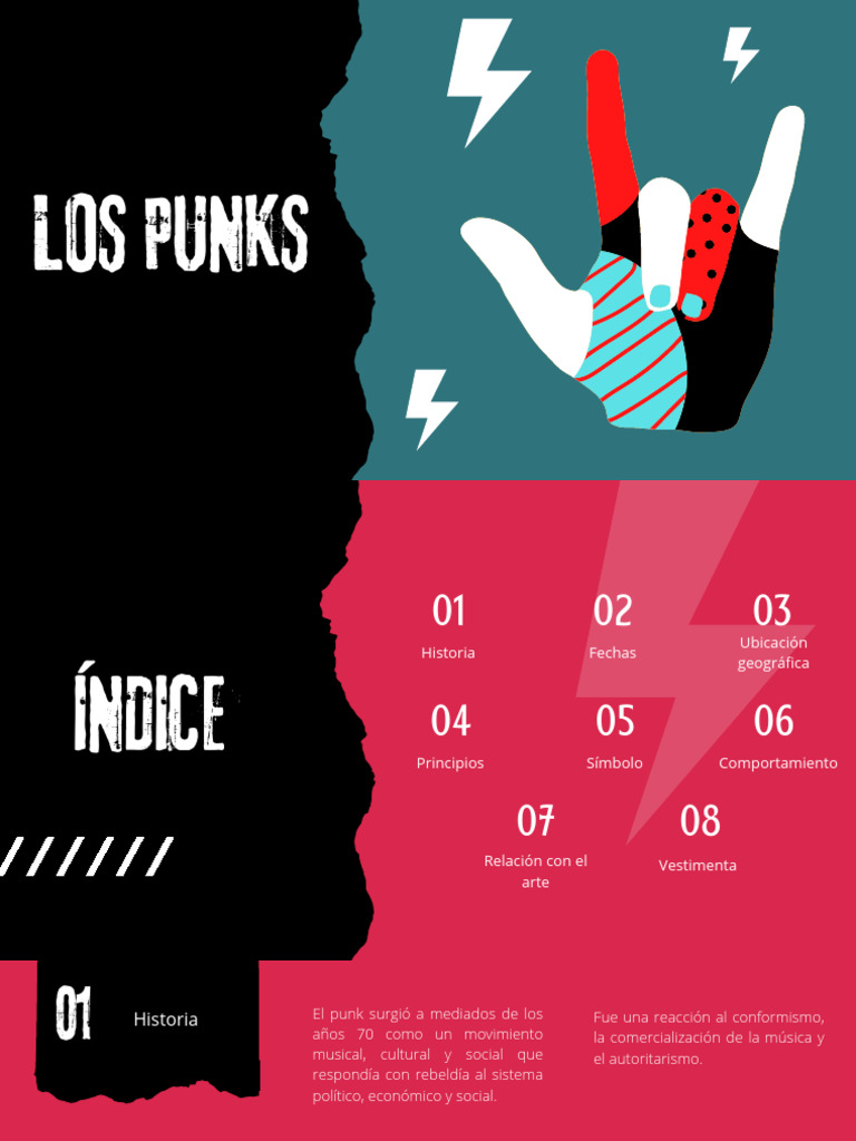 Los Punks. Equipo 3 | PDF | Estilos de música británicos | Subculturas musicales