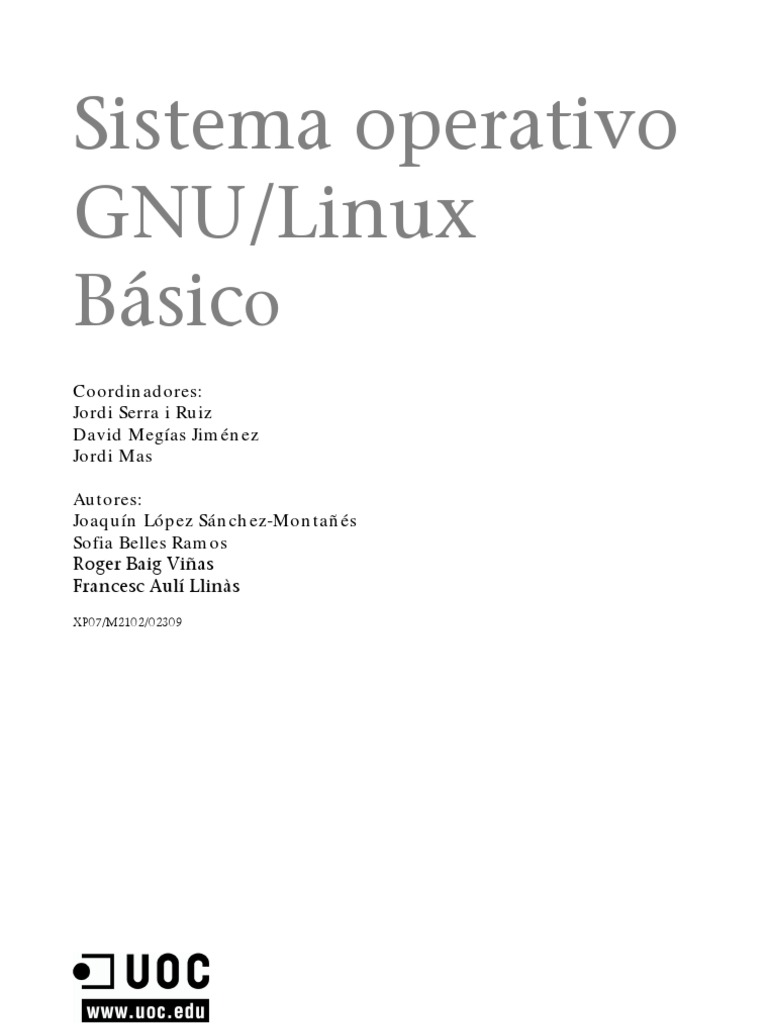 Sistema Operativo GNU LINUX Basico | PDF | Distribución de Linux | Software libre