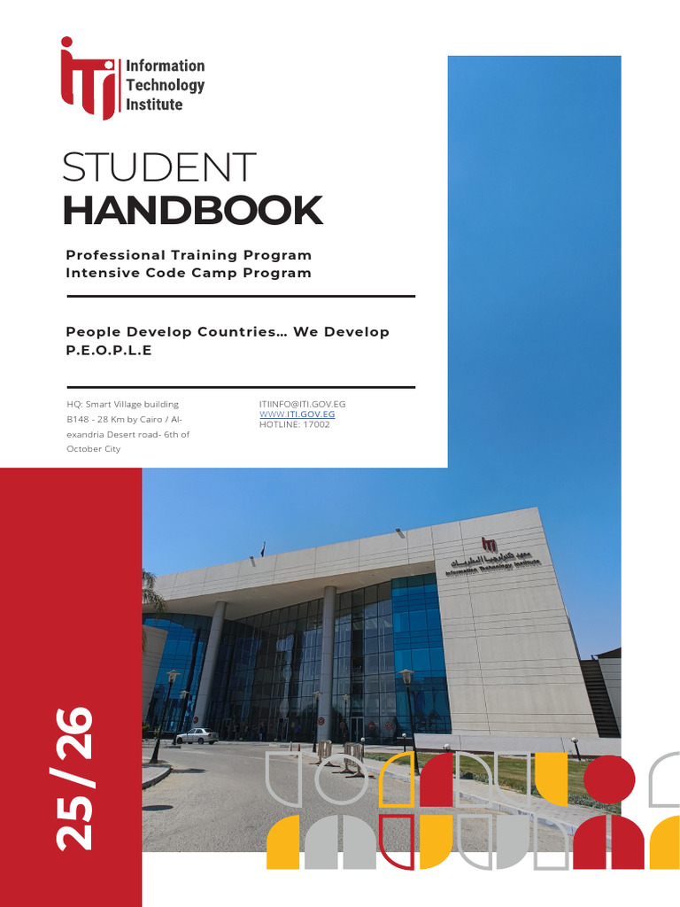 ITI Student Handbook 2025-2026 | PDF | Information And Communications ...