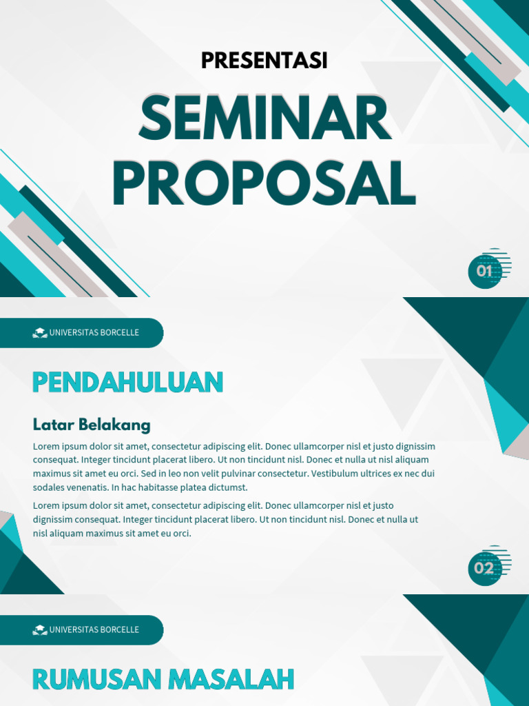 Geometris Profesional Seminar Proposal Presentasi | PDF