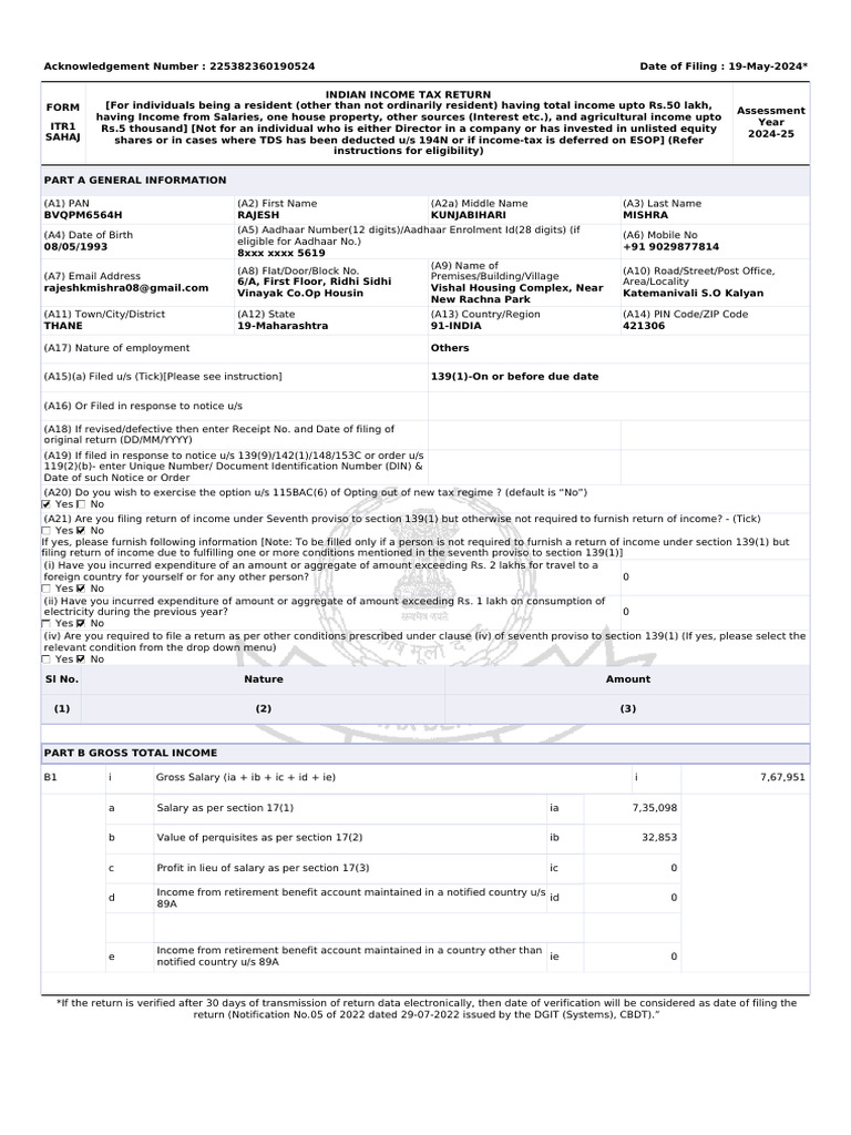Form PDF 225382360190524 | PDF | Tax Deduction | Tax Refund