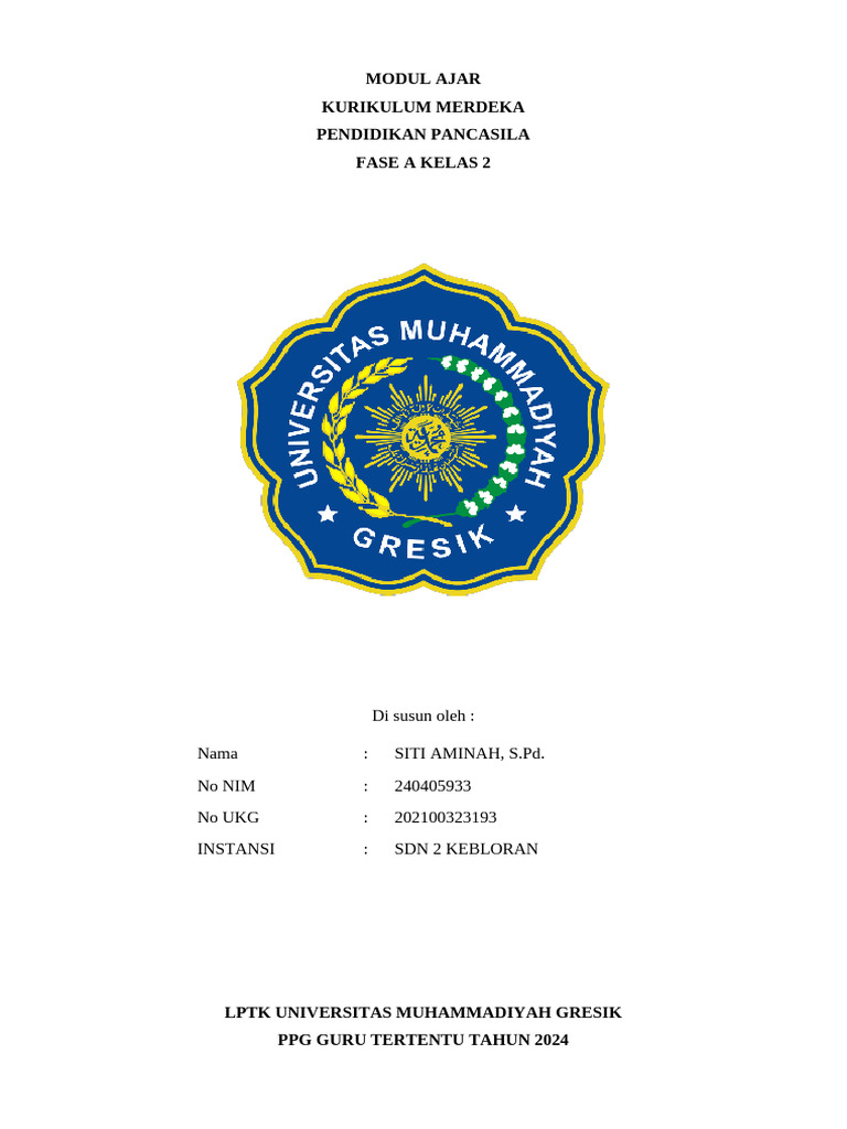 MODUL AJAR PPG | PDF