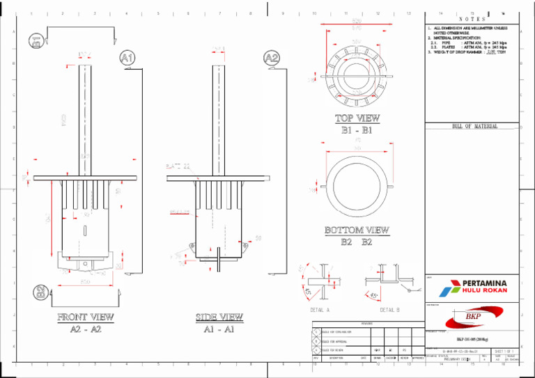 Drawing Drop Hammer 2000 KG | PDF