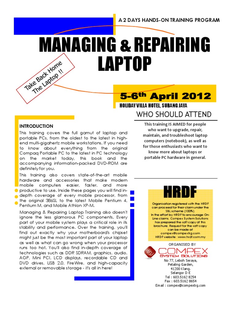 5-Managing Repairing Laptop 5 April 12 | PDF | Computer Data Storage ...