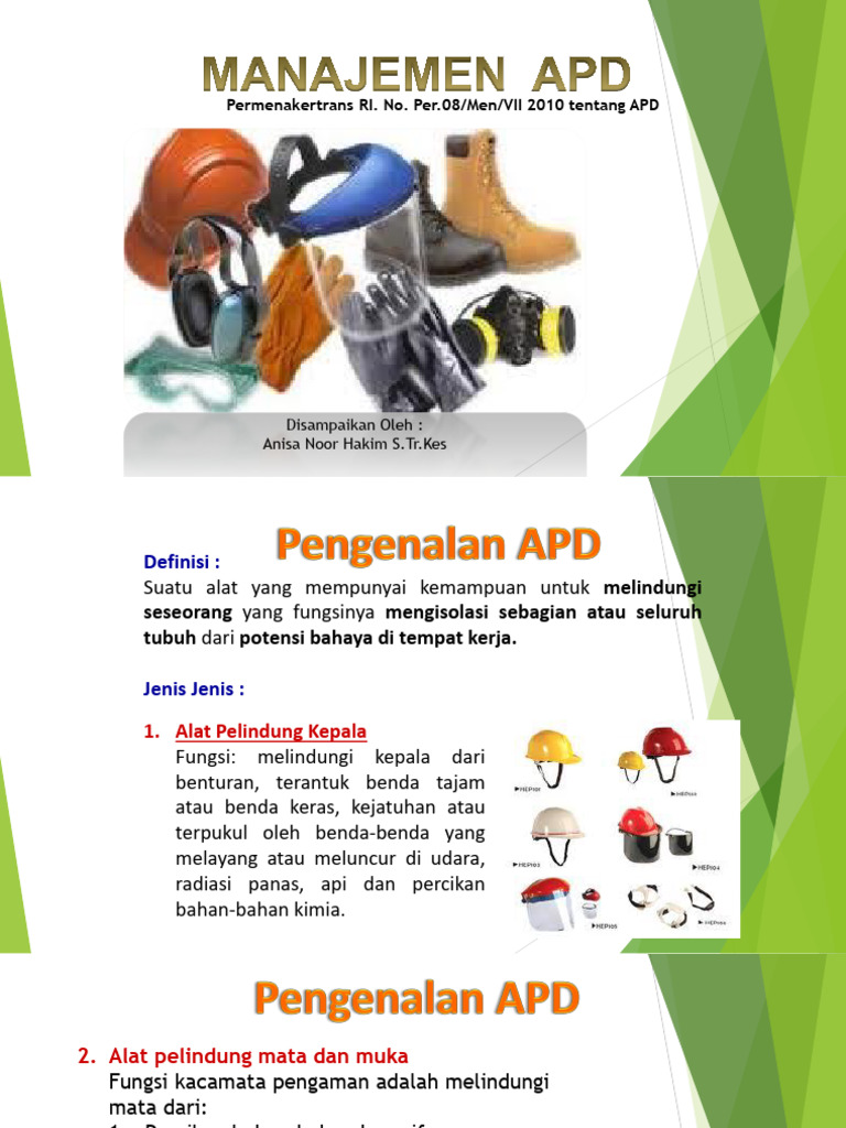 Panduan Manajemen APD di Tempat Kerja | PDF