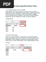 40 Rumus Excel Lengkap | PDF