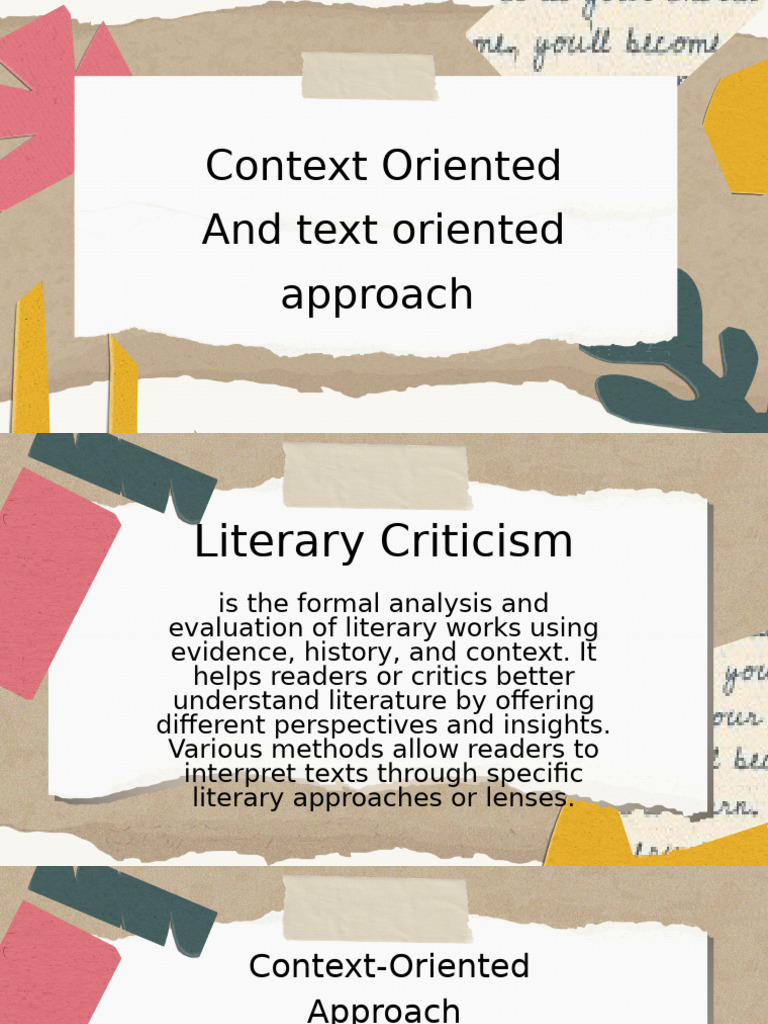 Context Clues in Literature Education Presentation in Yellow Orange ...