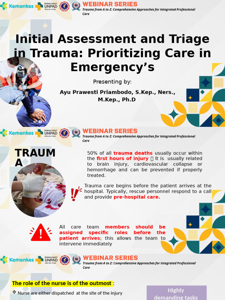 Initial Assessment and Triage in Trauma: Prioritizing Care in Emergency ...