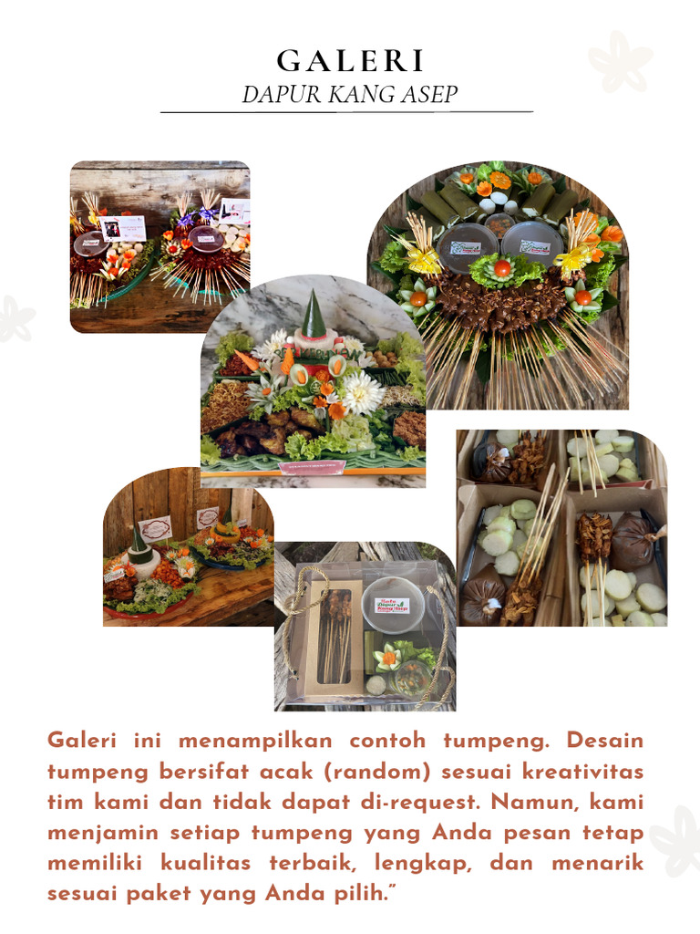 Galeri Tumpeng Sate Dapur Kang Asep | PDF