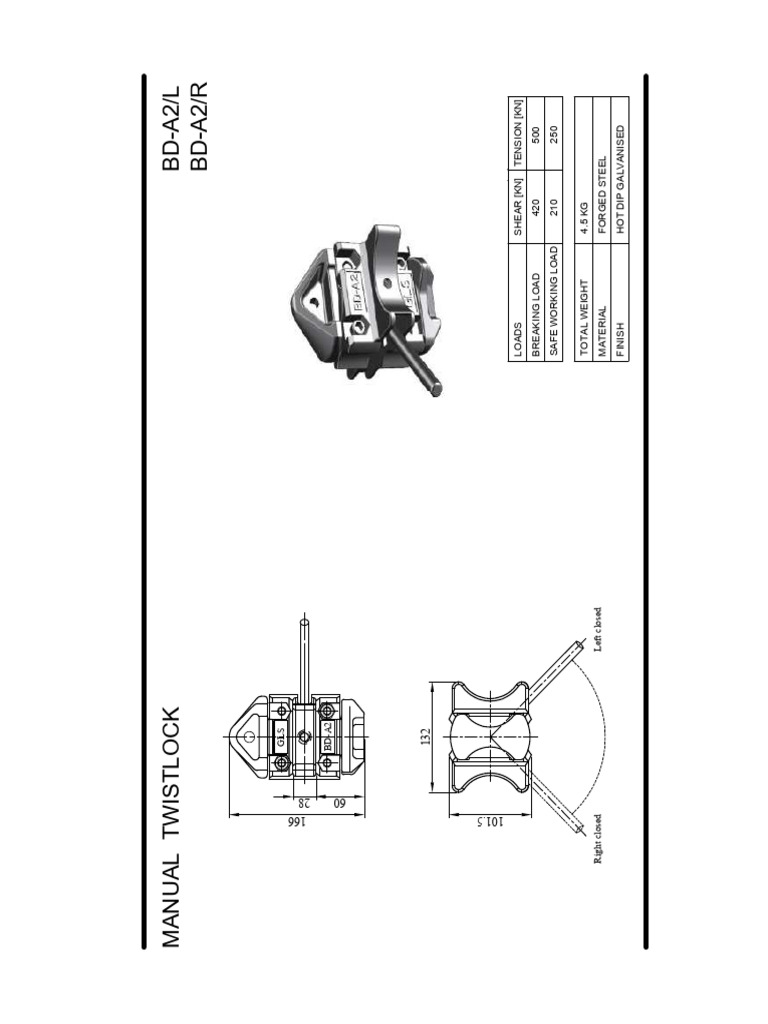General Lashing System Specifications | PDF
