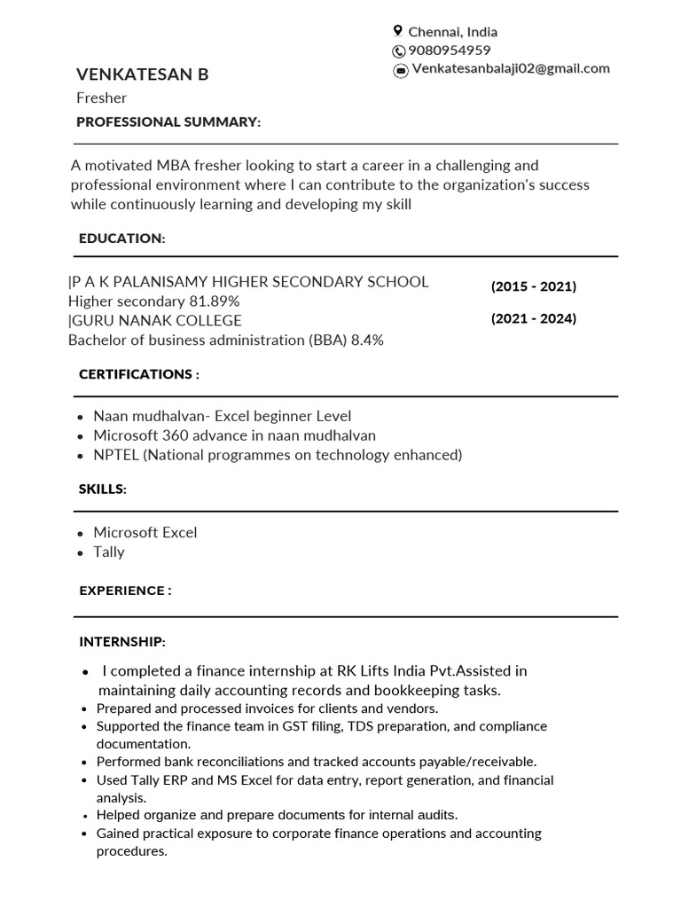 Venkat Resume | PDF