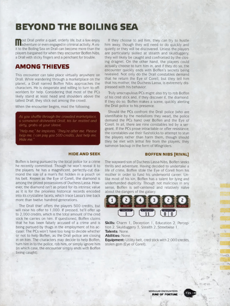 (EotE) Beyond The Boiling Sea (Suns of Fortune) | PDF
