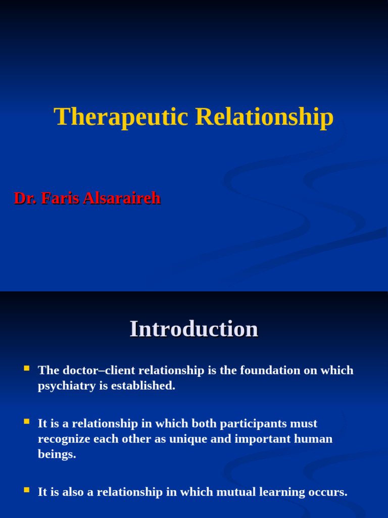 Dynamics of Psychiatric Relationships | PDF | Empathy | Nonverbal ...
