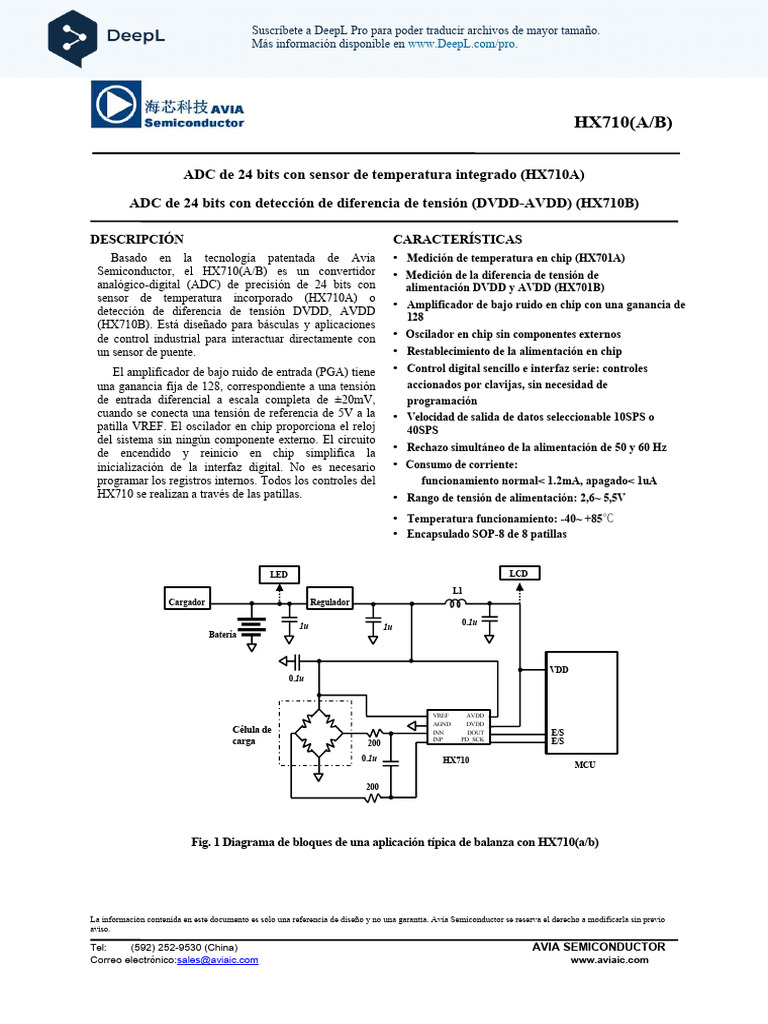 Info-Uphx710b SMD Es | PDF | Circuito integrado | Sensor