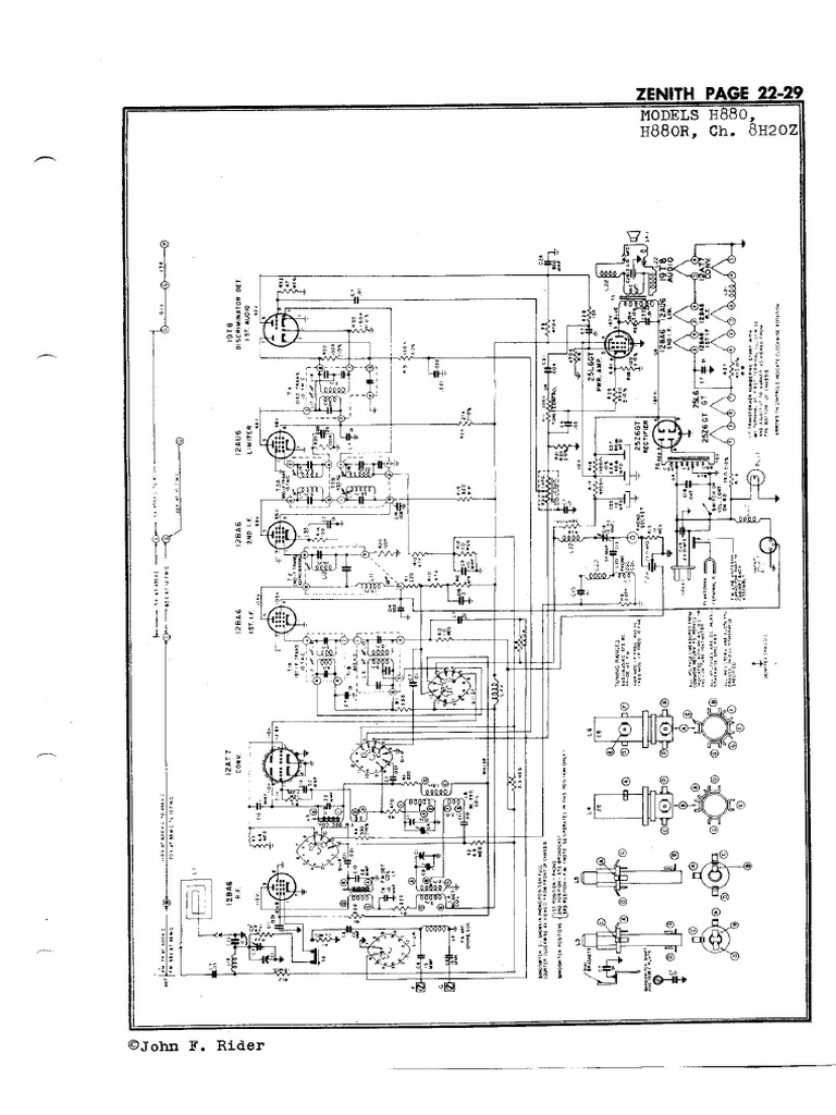 Zenith K880R Schematic PG 6 | PDF