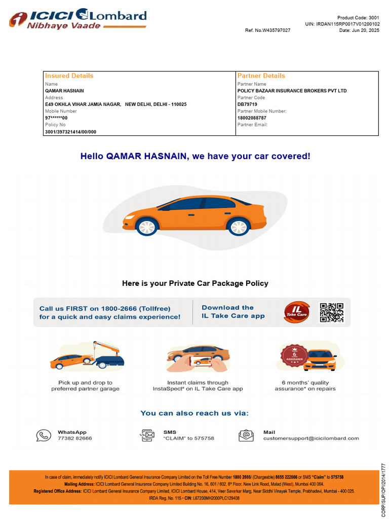 PolicySchedule-3001_397321414_00_000-856643936 | PDF | Insurance | Financial Risk