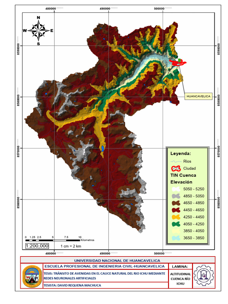 Mapa de Altitud Del Río Ichu. | PDF