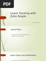 Zoho People Leave Management Overview | PDF