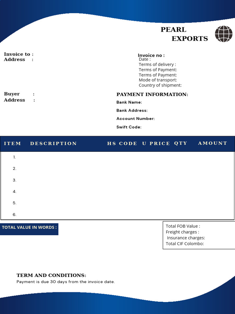 Pearl Exports Pi No | PDF