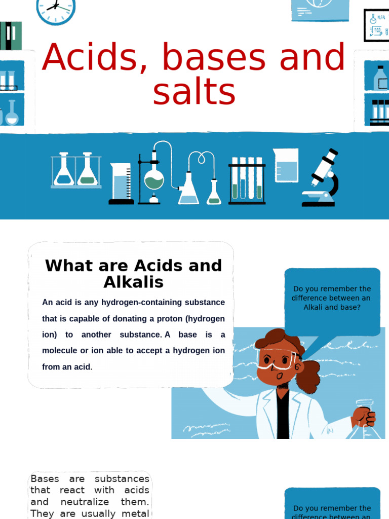 Acids, Bases and Salts | PDF
