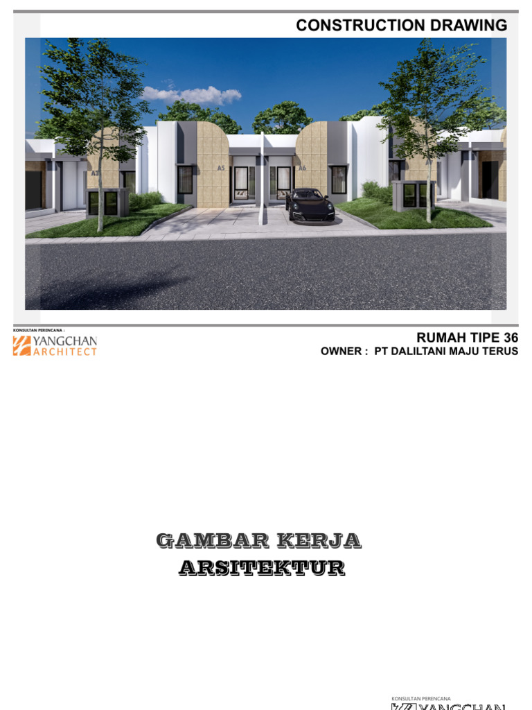 Gambar Kerja Rumah Tipe 36 PDF | PDF