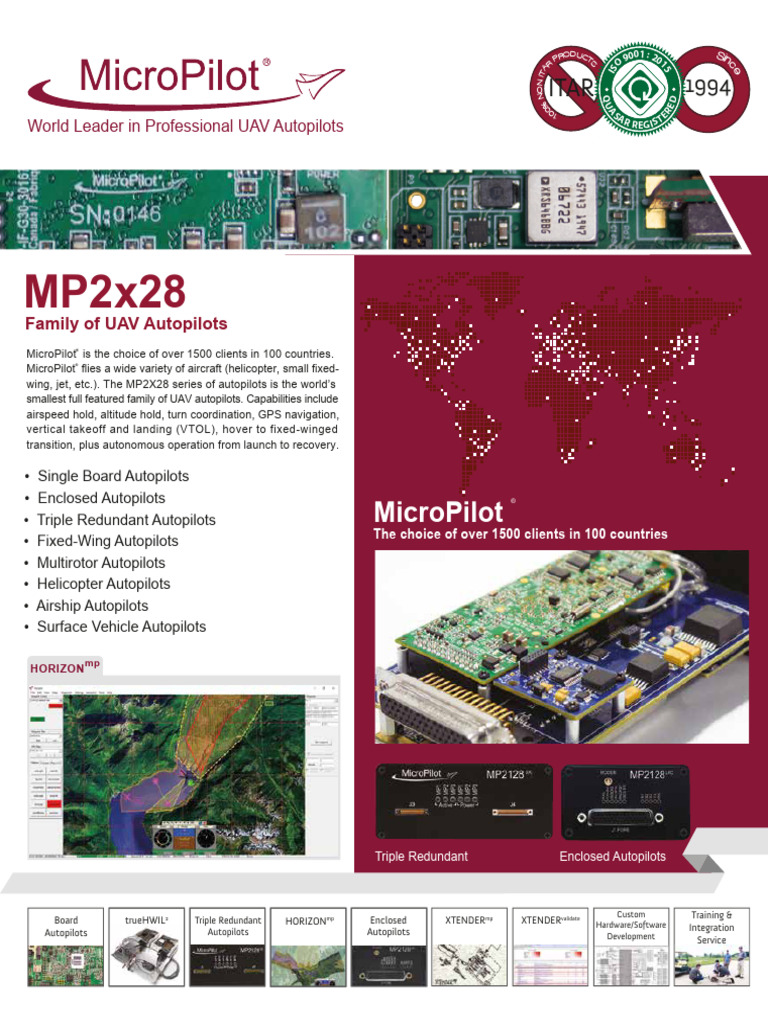 MicroPilot brochure-MP2x28 | PDF | Unmanned Aerial Vehicle | Aerospace