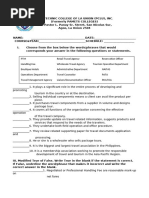 Tico Sample Exam Travel Counsellor Answer Sheet e | PDF | Identity ...