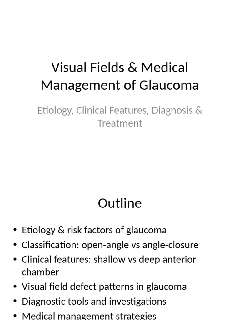Visual Fields Glaucoma 25slides | PDF | Glaucoma | Ophthalmology