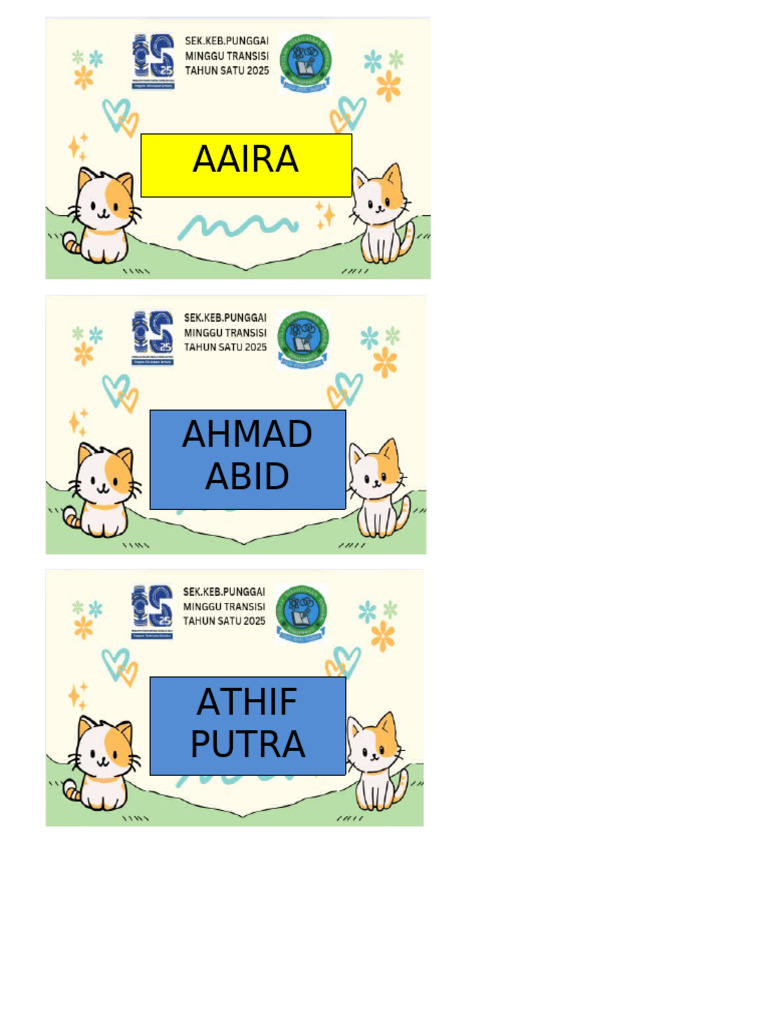 Nametag 2025 | PDF