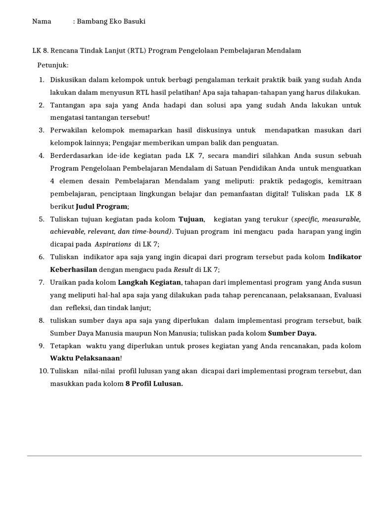 In.4.g.3 - LK 8 - Bambang Eko Basuki | PDF